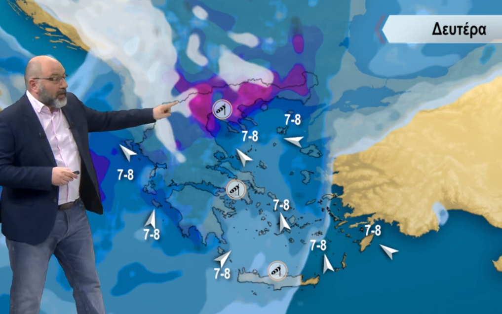 Καιρός - Αρναούτογλου: Πολύ νερό τη Δευτέρα, χιονοεκπλήξεις την Τετάρτη ...
