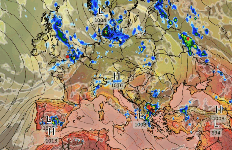 Καιρός 27-7: Ταύτιση GFS με ECMWF! Βροχές και καταιγίδες την Πέμπτη - Dokari.gr